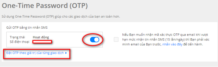 Payoo - Hướng dẫn cài đặt cấu hình OTP
